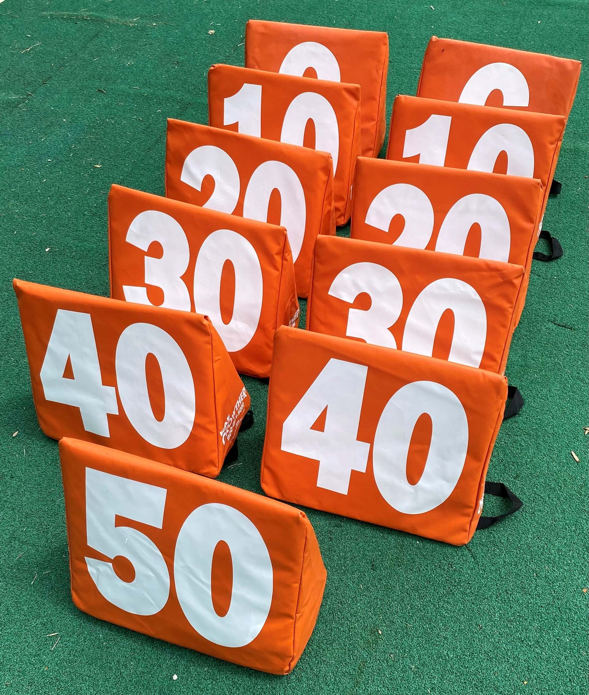 SOLID FOAM WEIGHTED SIDELINE MARKERS IN ORANGE – Rae Crowther